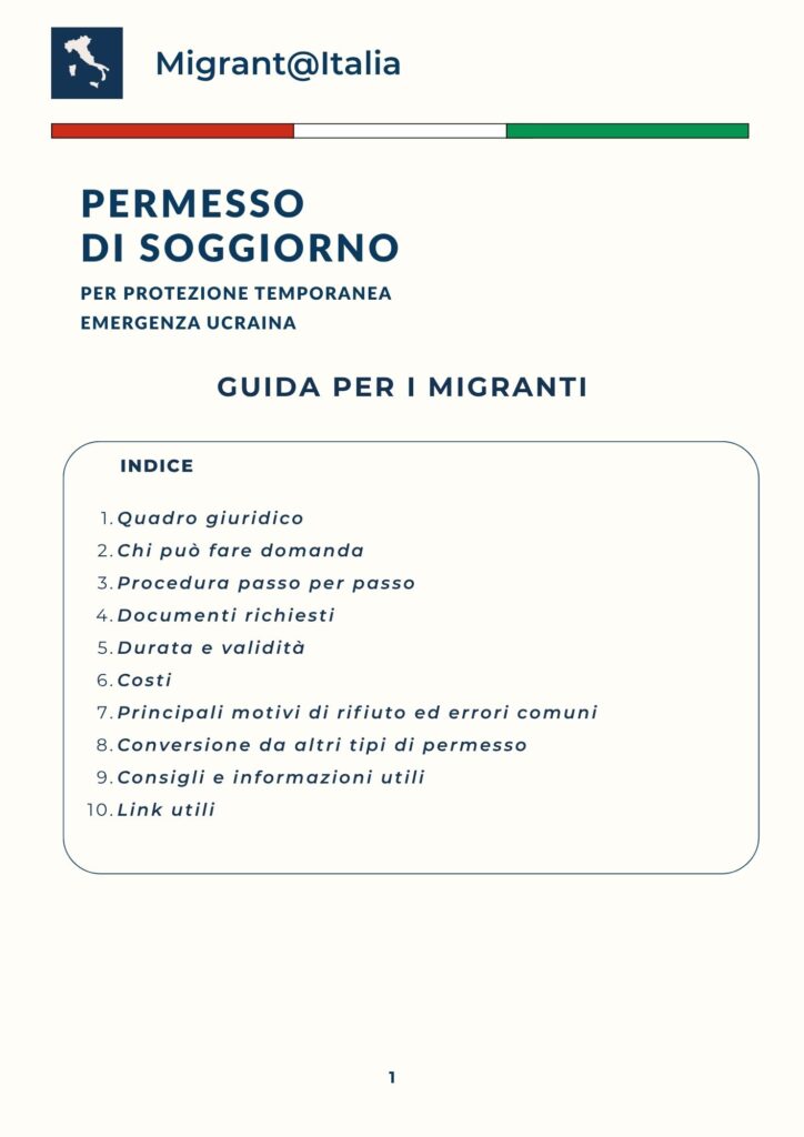IT_PERMESSO DI SOGGIORNO per protezione temporanea emergenza Ucraina ...